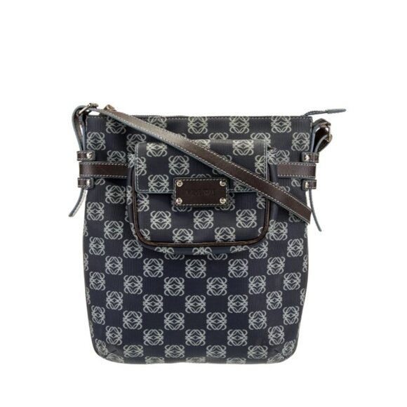 Loewe | Bags | Loewe Anagram Vinyl And Leather Logos Crossbody Bag ...